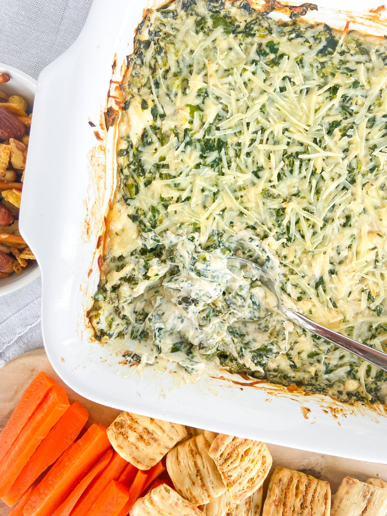 Healthy Baked Spinach Dip